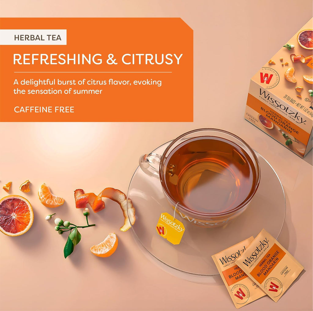 Blood orange mandarin tea bags