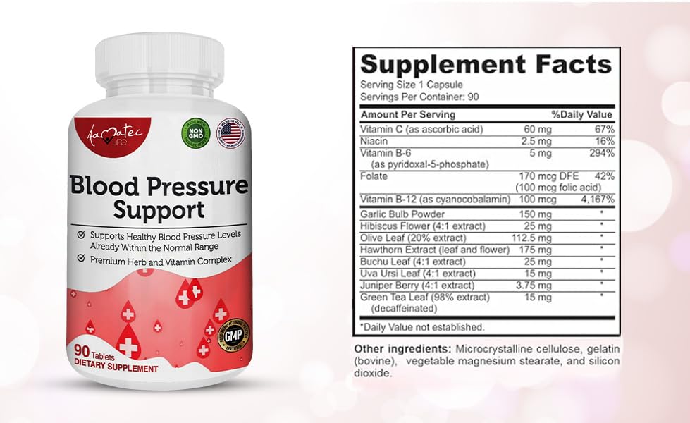 Blood Pressure Support whole food multivitamin option