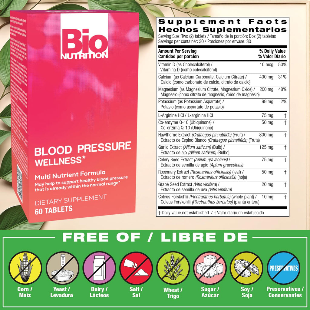Blood pressure wellness multivitamin for seniors