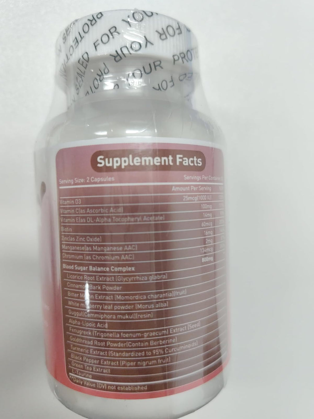 Blood Sugar Complex herbal vitamins for wellness