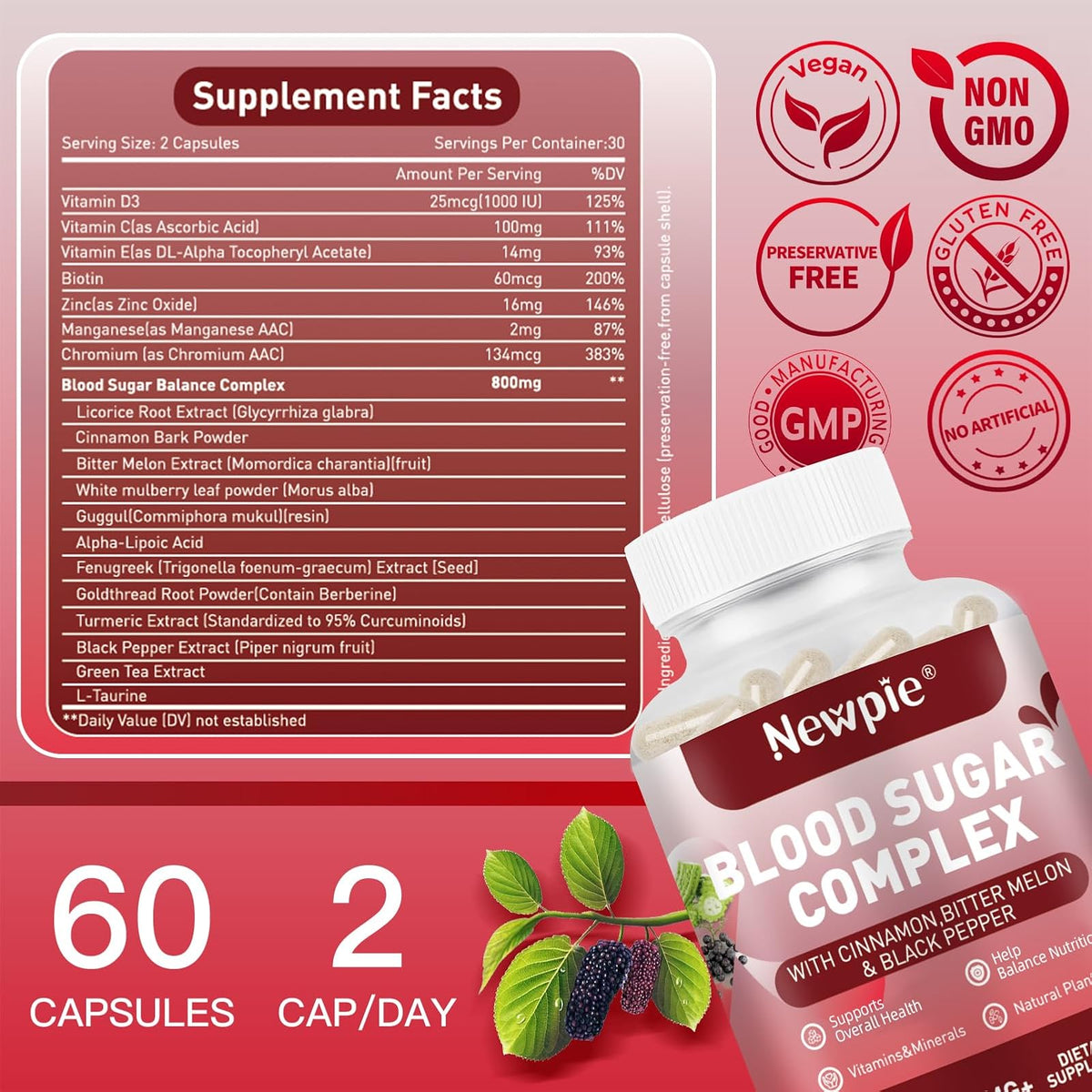 Blood Sugar Complex multivitamin for women health