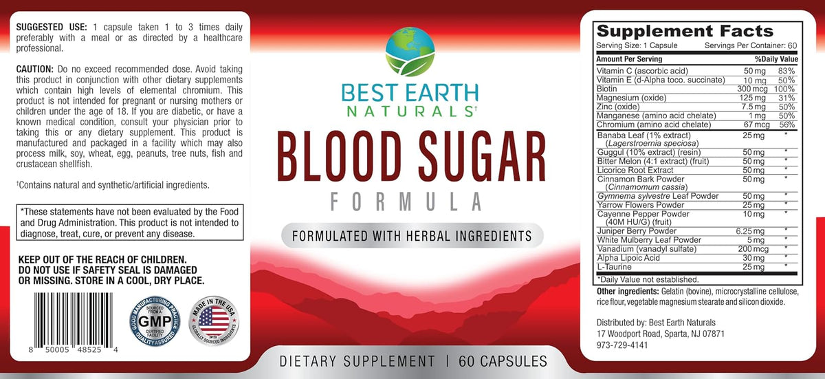 blood sugar formula for overall health
