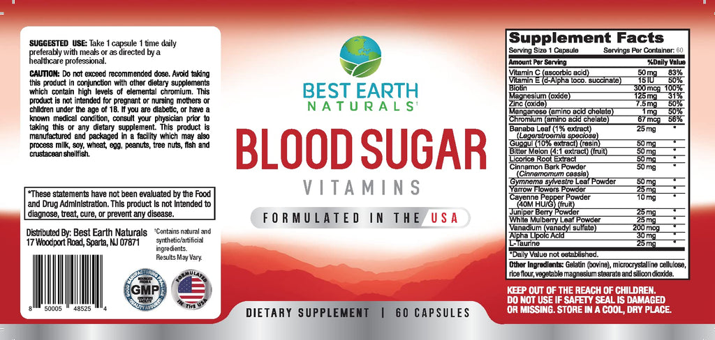 blood sugar support vitamin blend