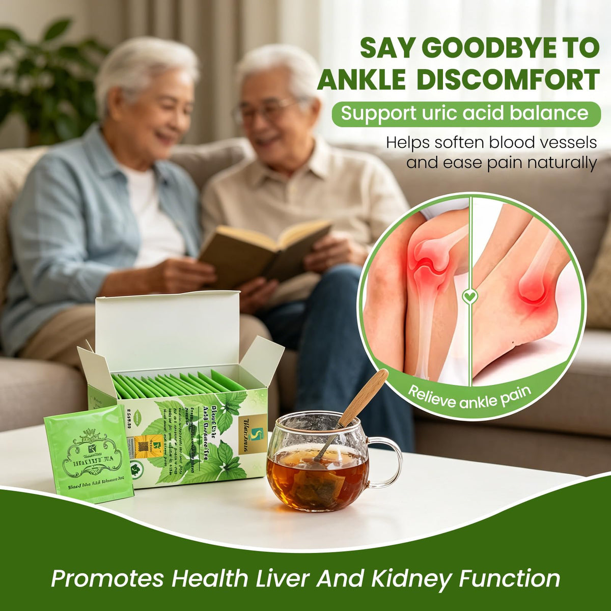 Blood uric acid balance tea bags