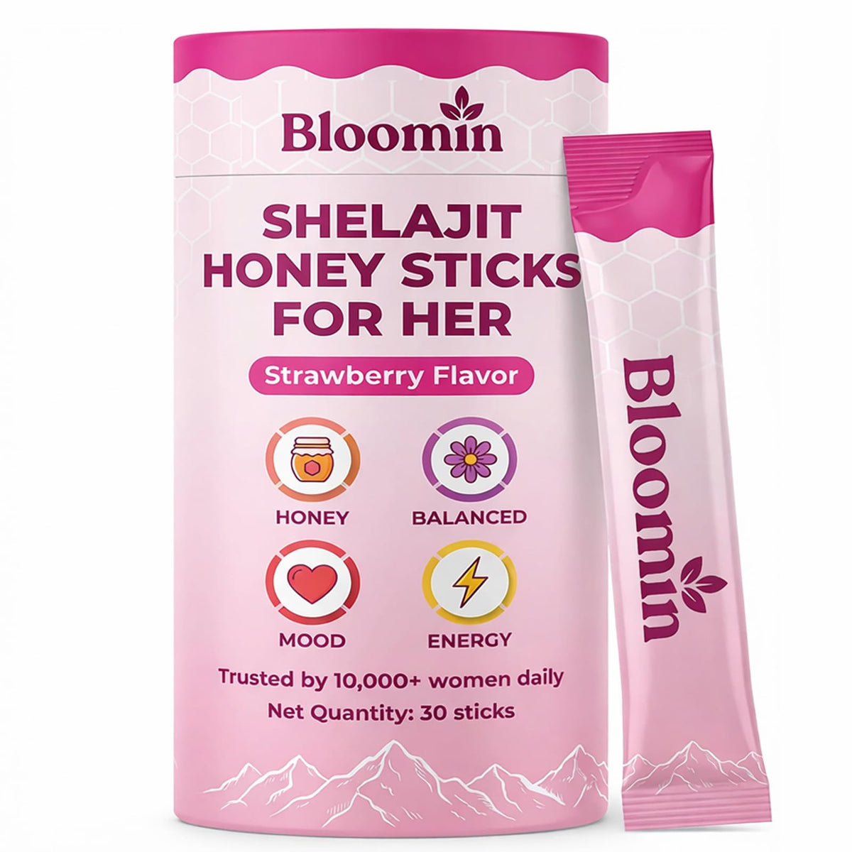 Bloomin honey sticks with saffron