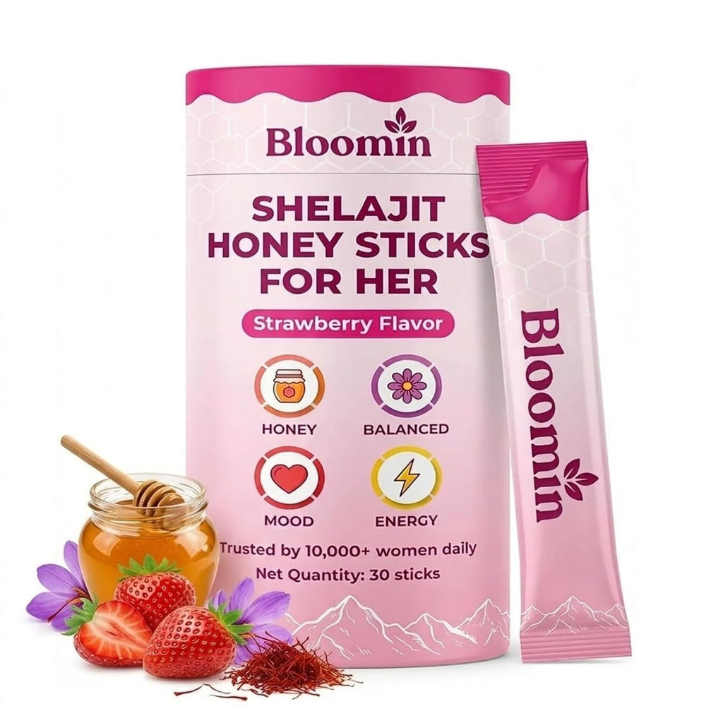 Bloomin Shilajit honey sticks pack