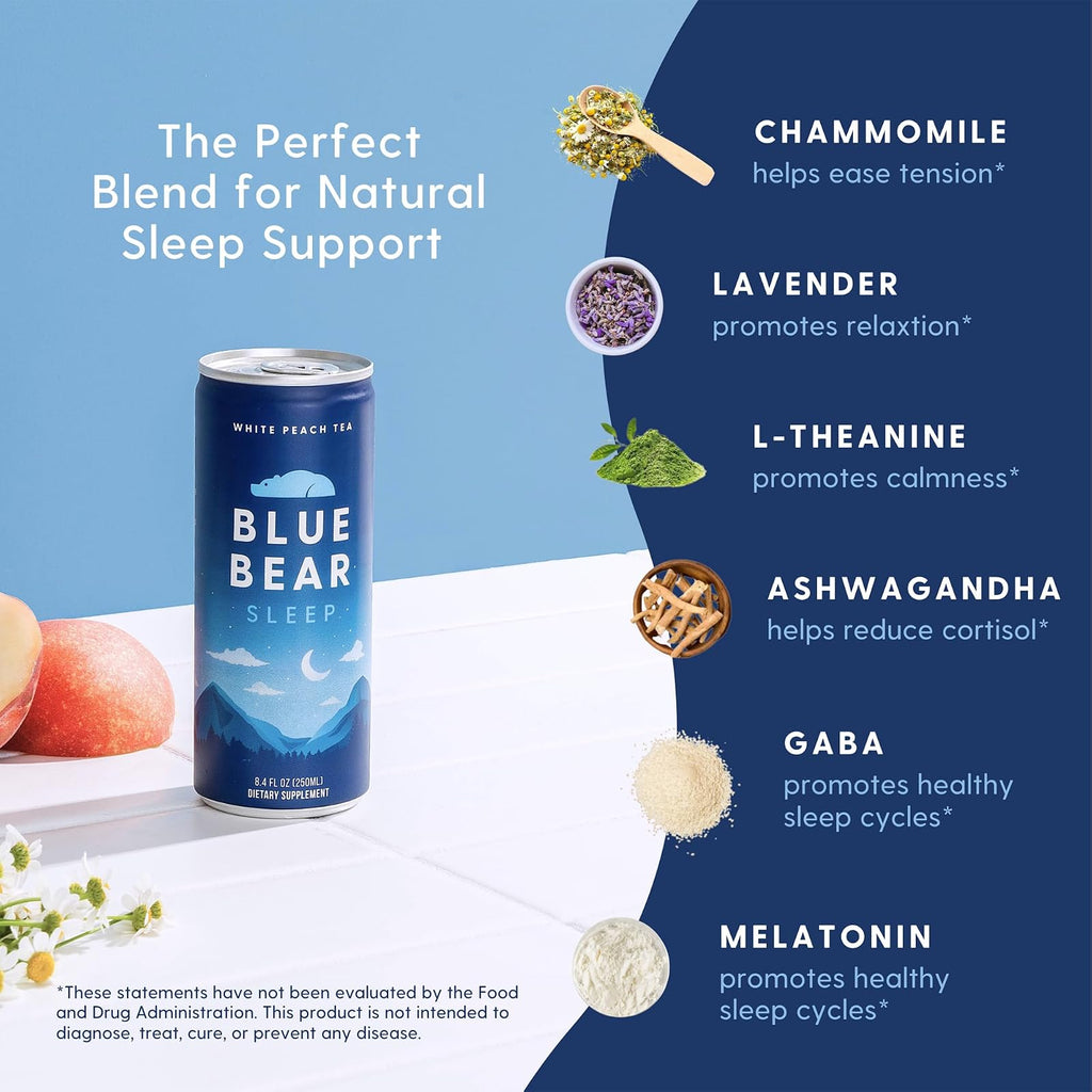 Blue Bear adaptogen drink for relaxation