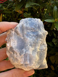 blue calcite rough natural stones