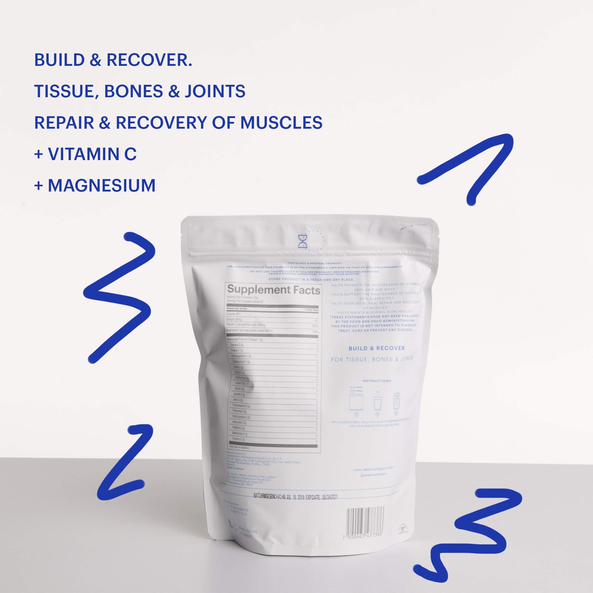 blue collagen powder for joint support