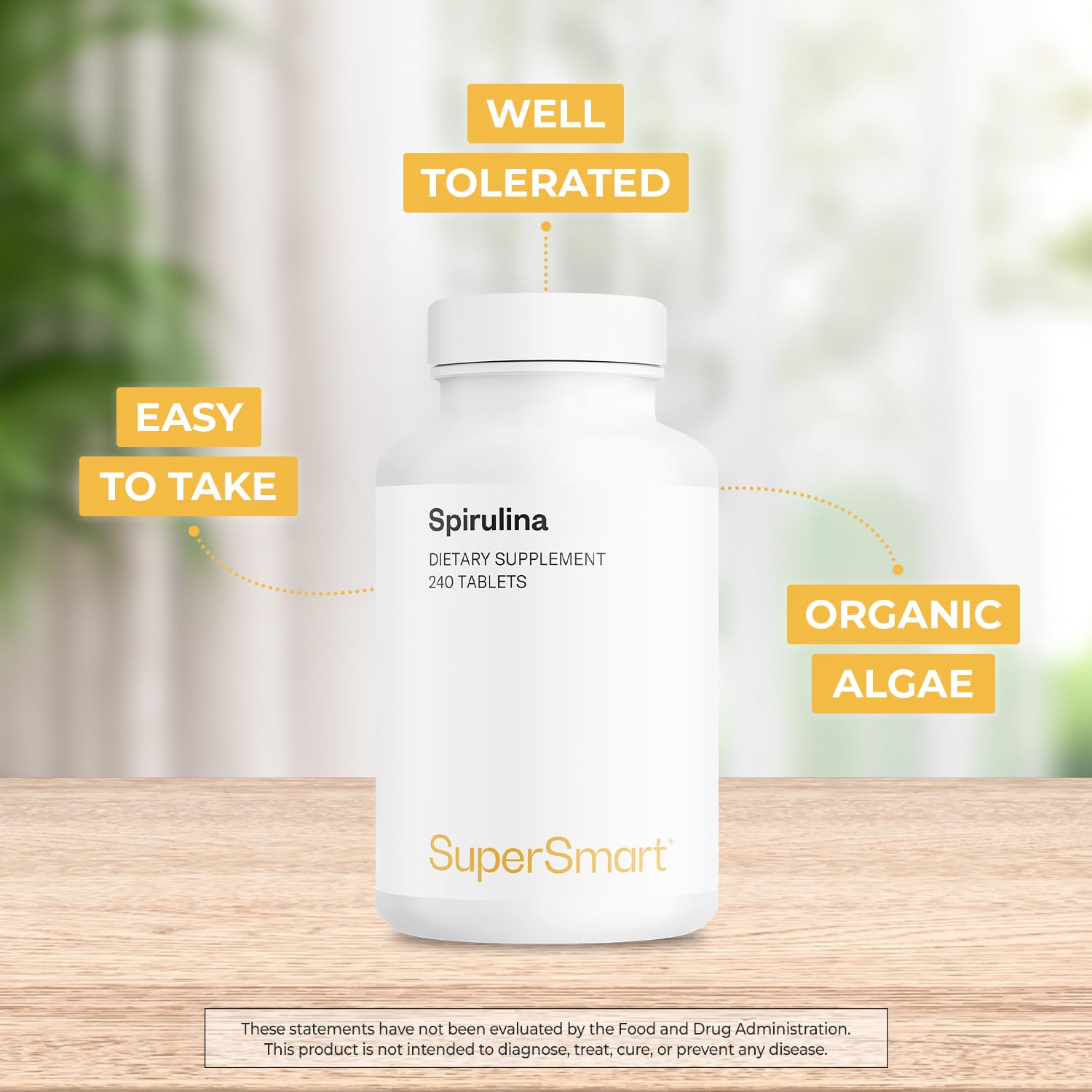 Blue green algae spirulina tablets