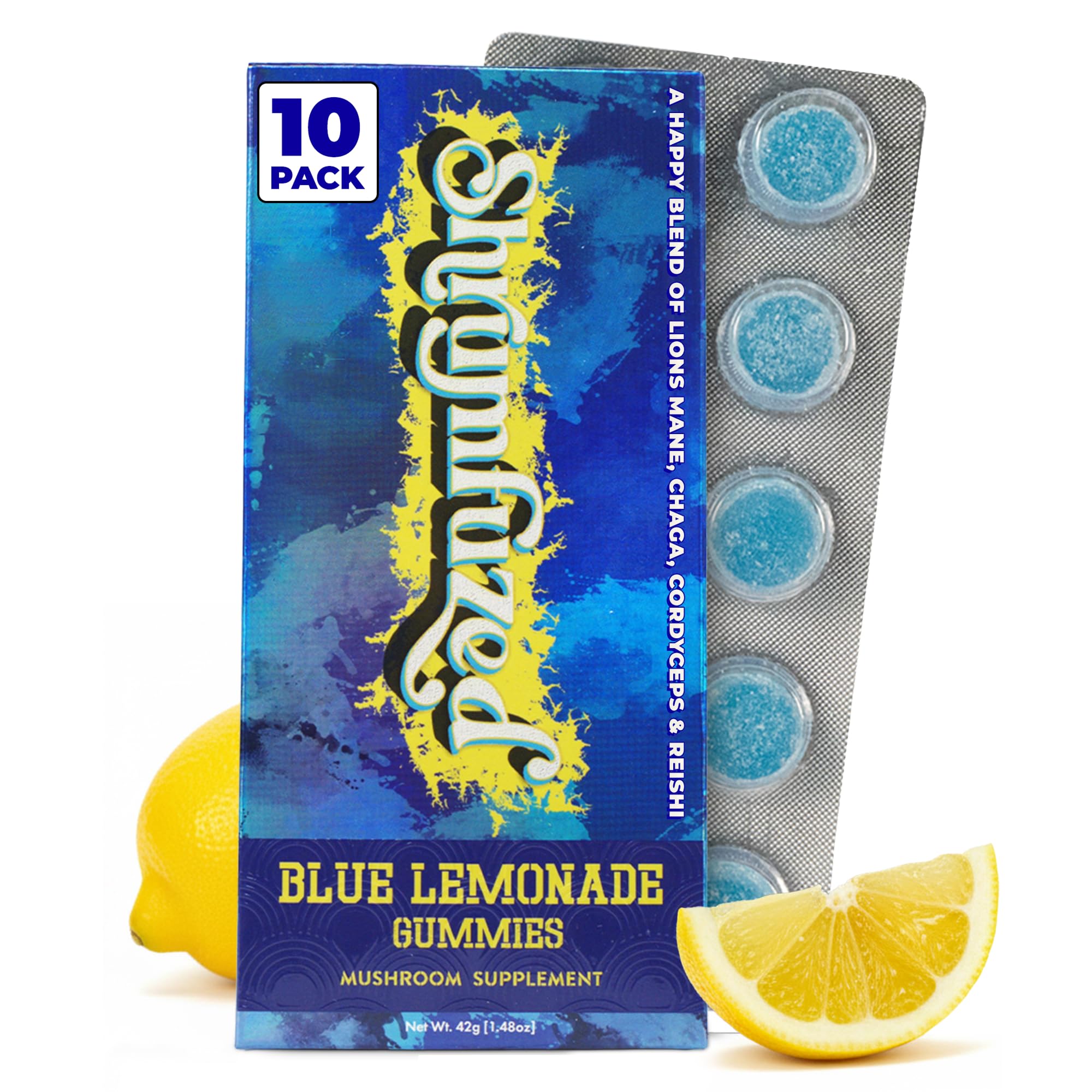 blue lemonade mushroom gummies