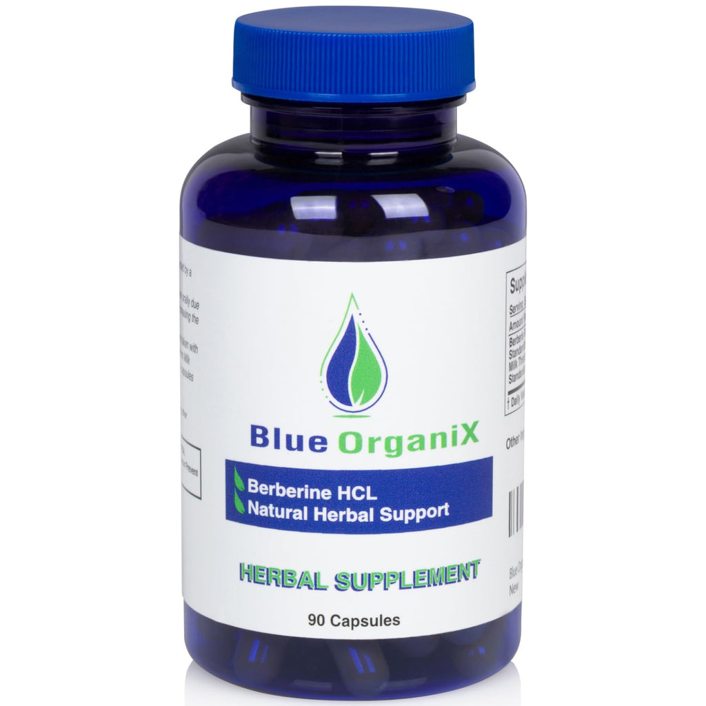 Blue Organix milk thistle capsules
