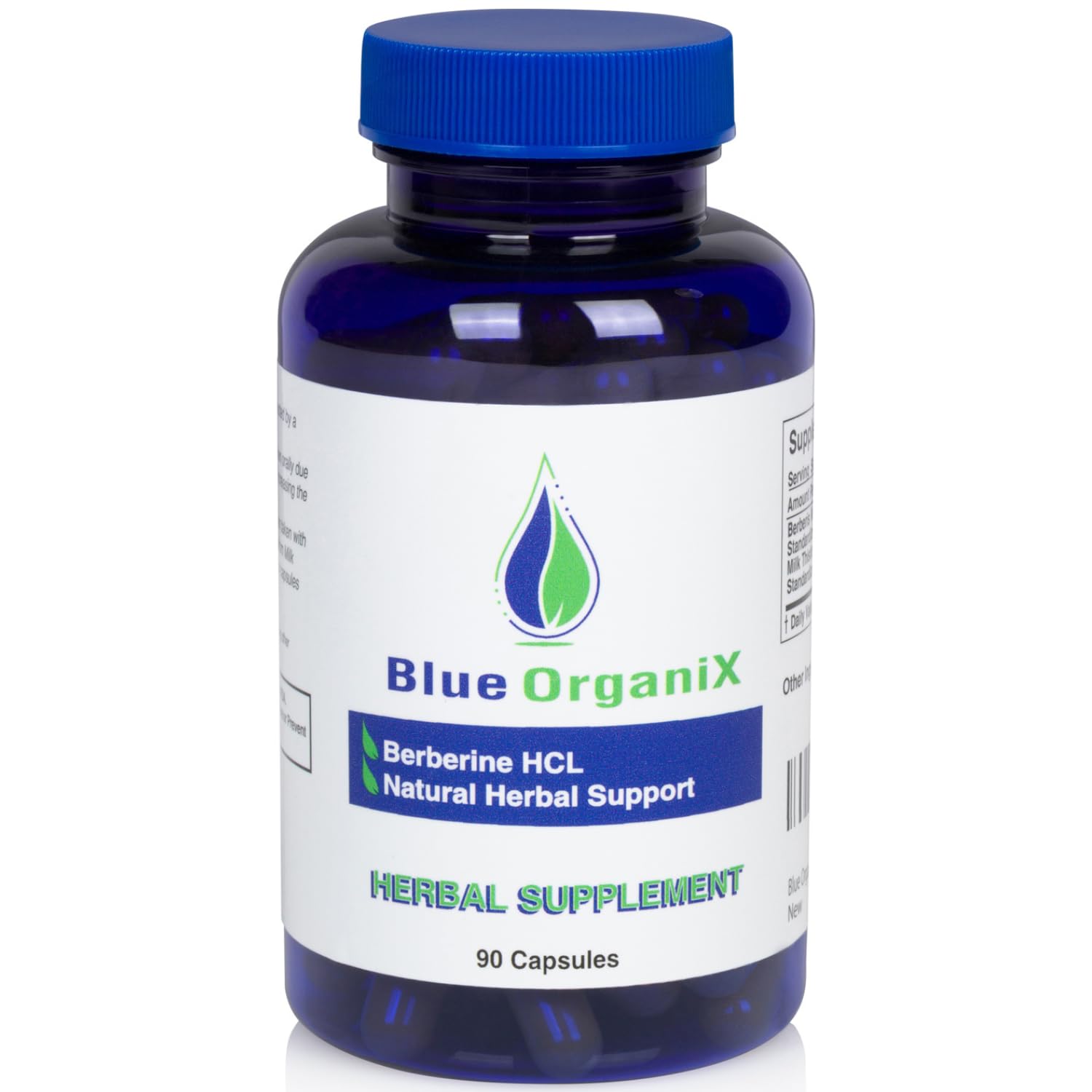 Blue Organix milk thistle capsules