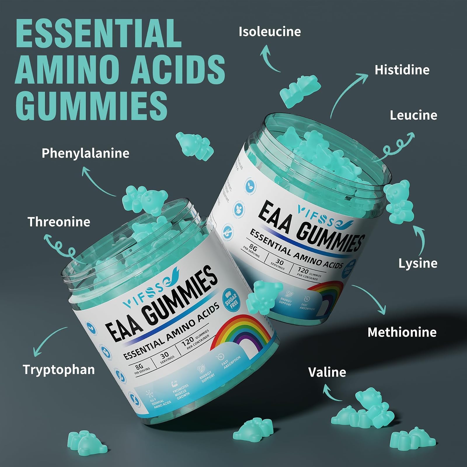 Blue raspberry amino acid supplement