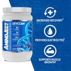 Blue raspberry BCAA amino acids supplement