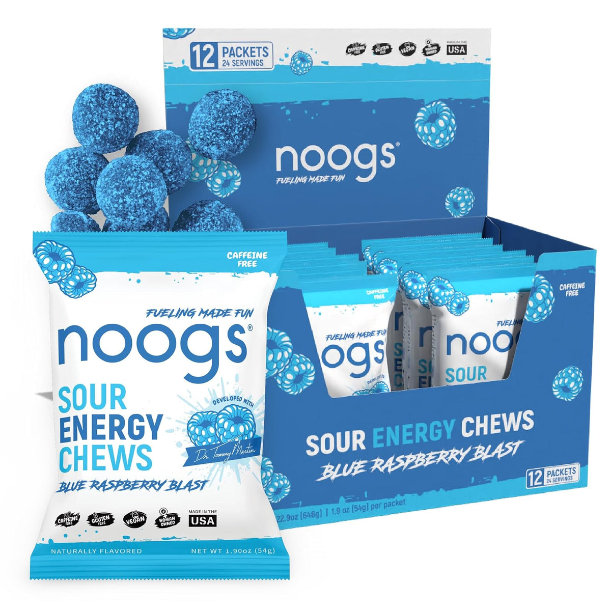 Blue Raspberry Blast energy chews