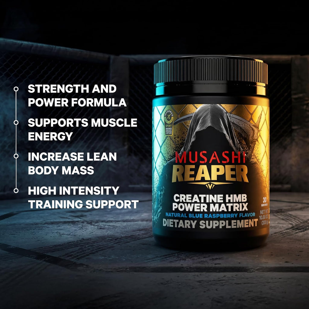 Blue raspberry creatine powder for workouts
