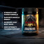 Blue raspberry creatine powder for workouts