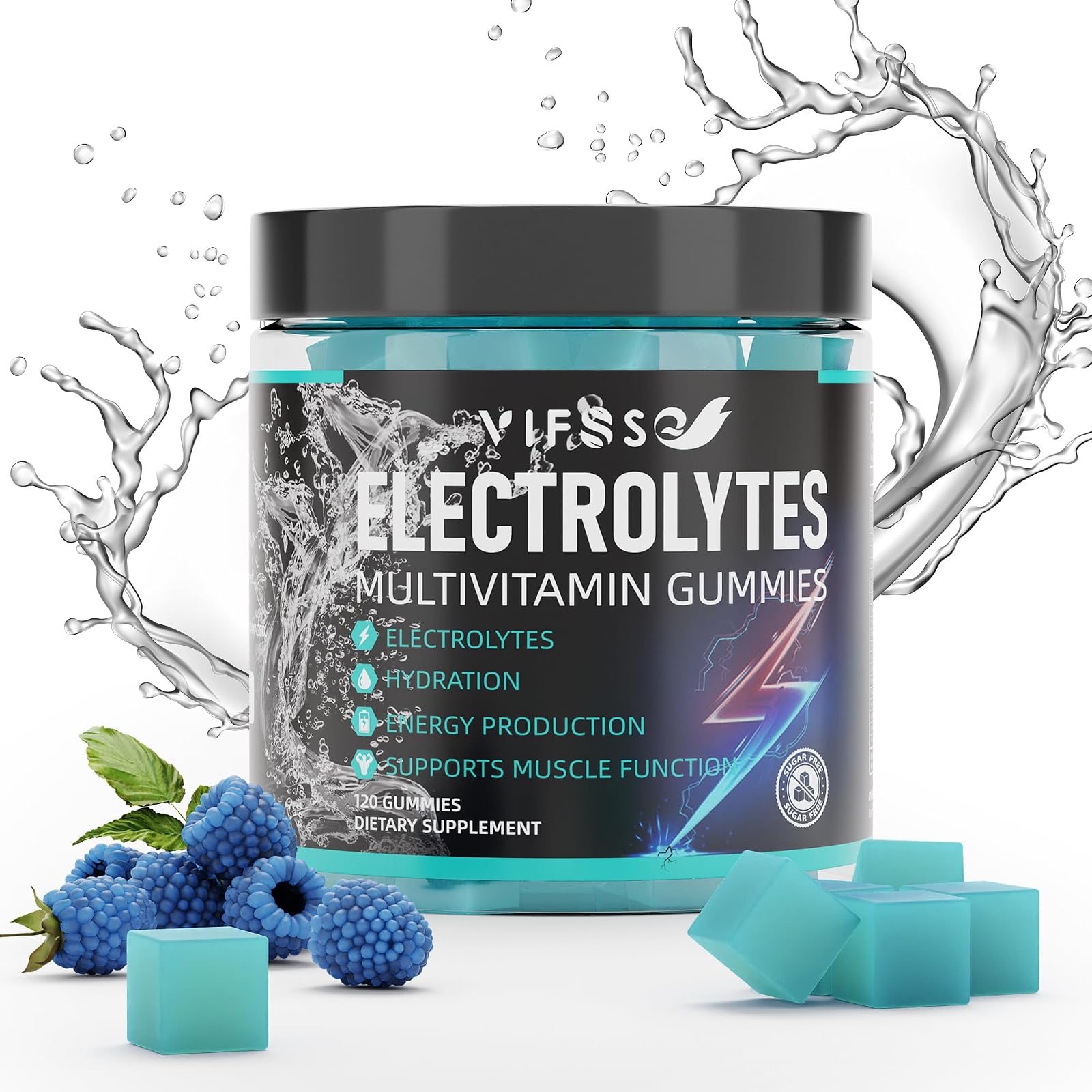 blue raspberry electrolyte gummies