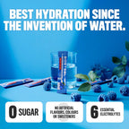 Blue raspberry electrolyte powder for athletes