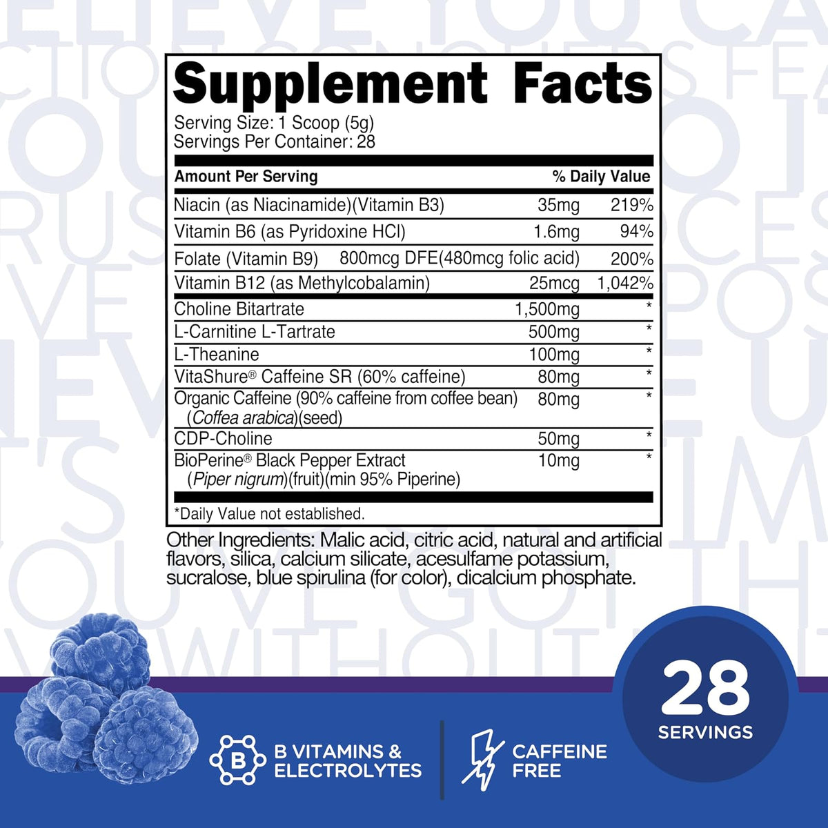 blue raspberry energy supplement