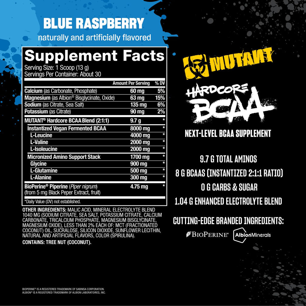 Blue Raspberry flavour amino drink
