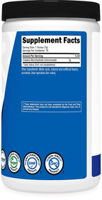 Blue raspberry flavour creatine powder