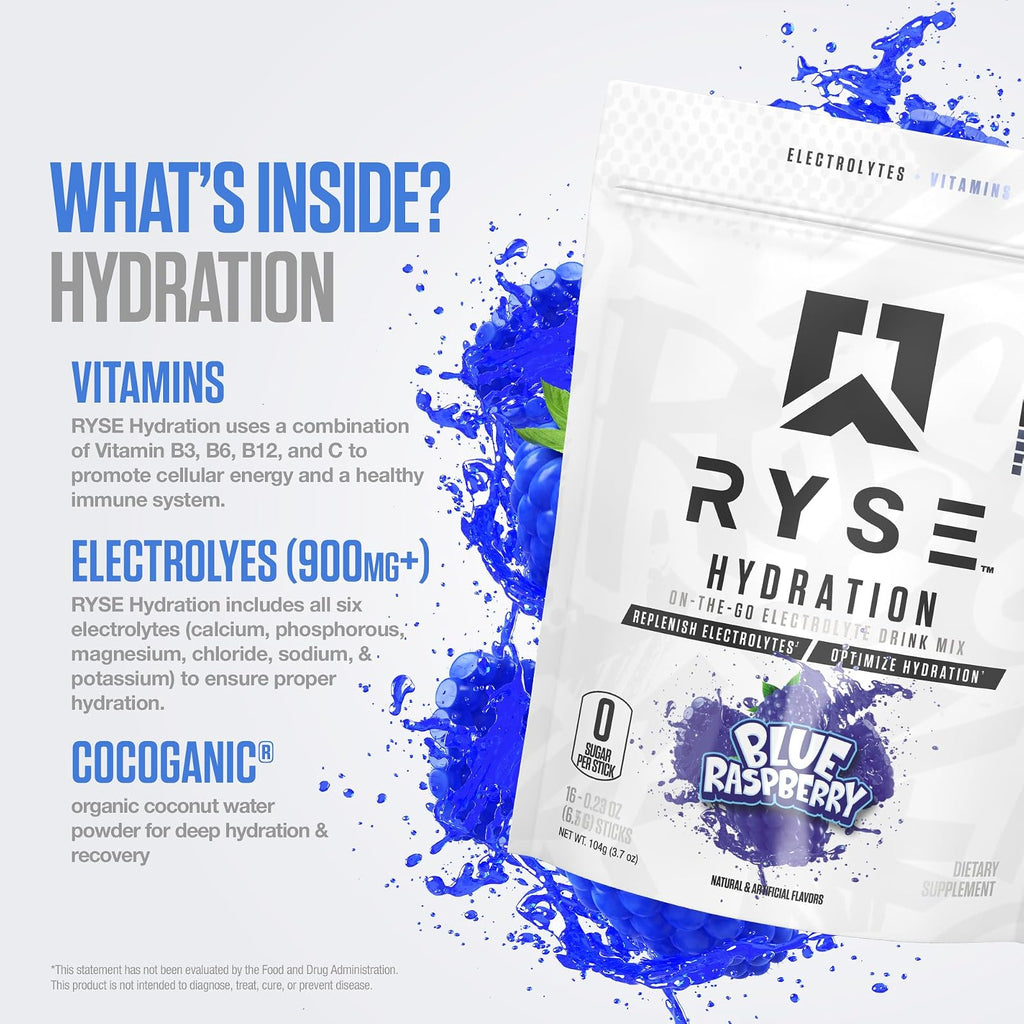 blue raspberry flavour electrolyte drink