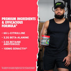 blue raspberry flavour pre-workout energy