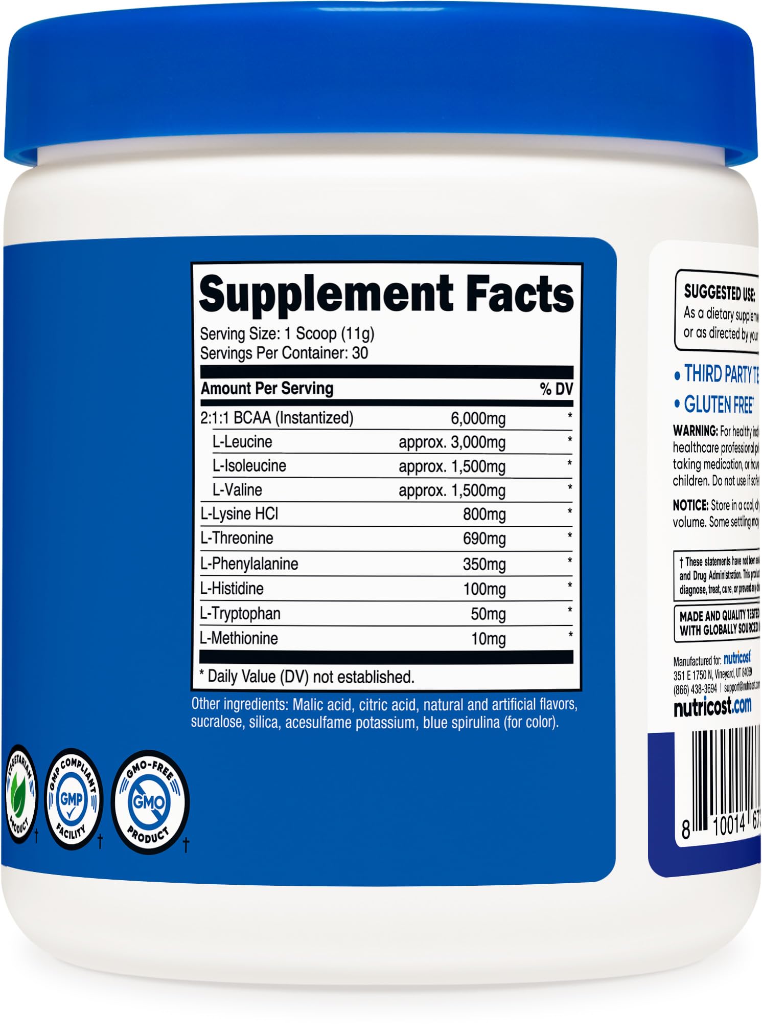 Blue raspberry flavour sports drink