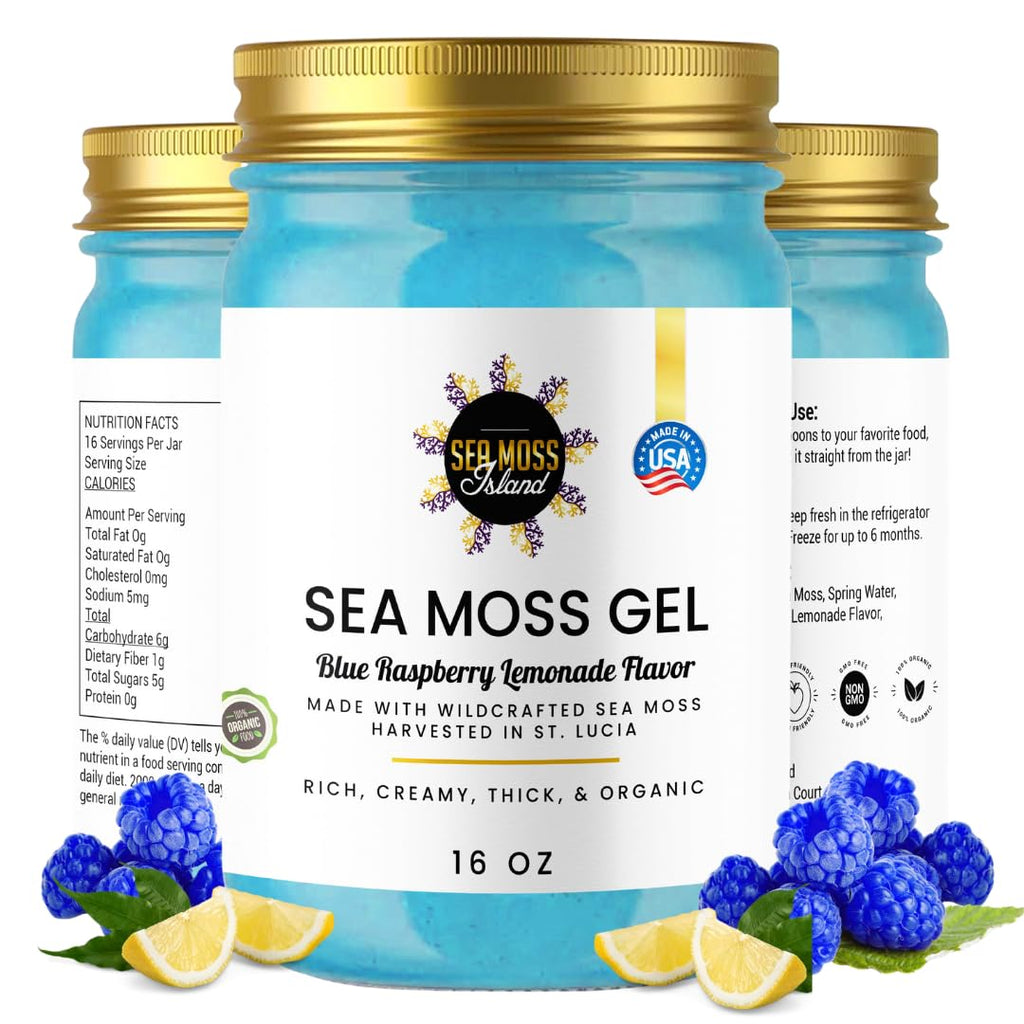 Blue Raspberry Lemonade sea moss gel