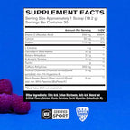 Blue Raspberry pre-workout for enhanced performance