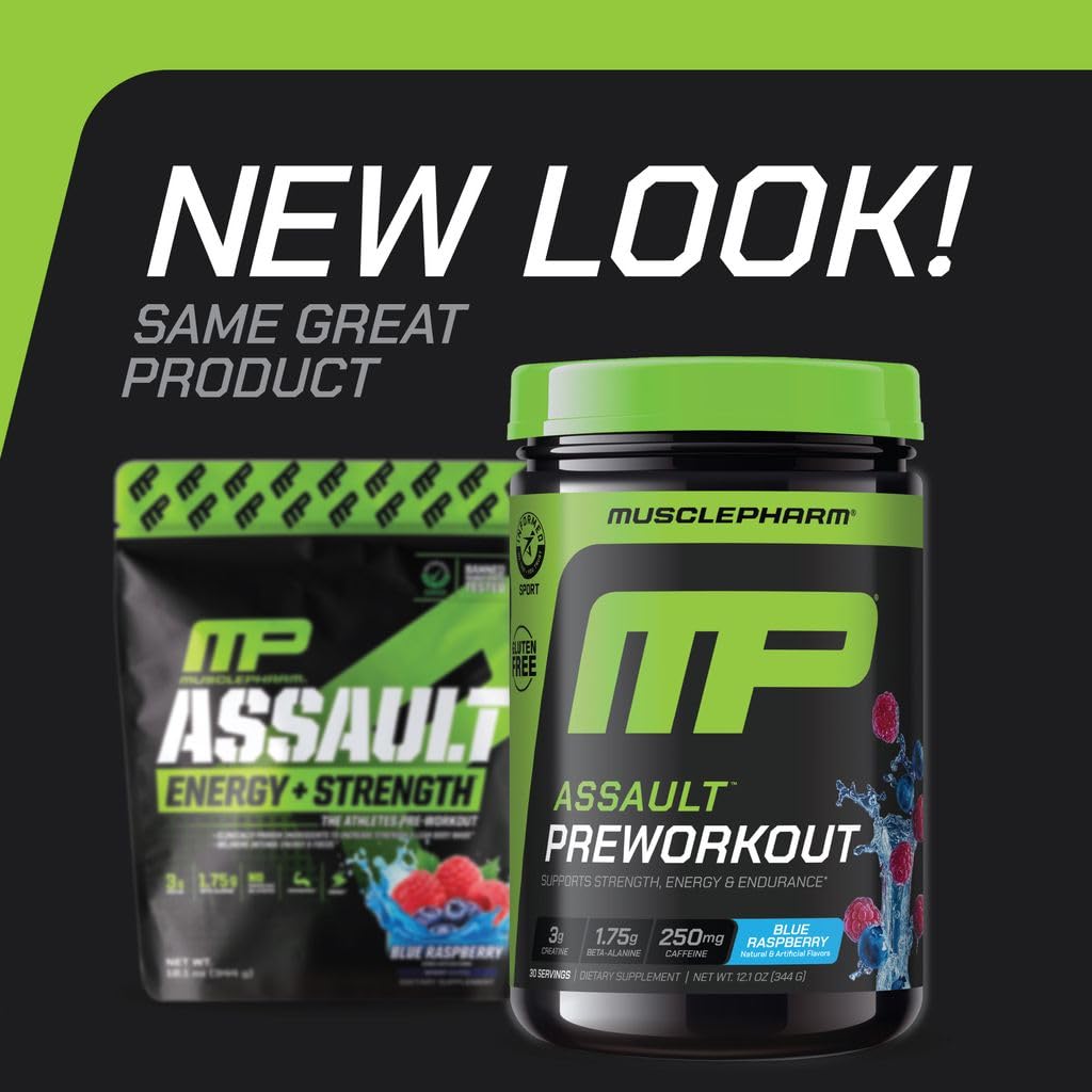 Blue Raspberry pre-workout powder flavor