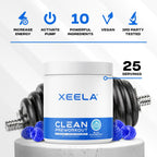 Blue raspberry pre-workout powder flavour