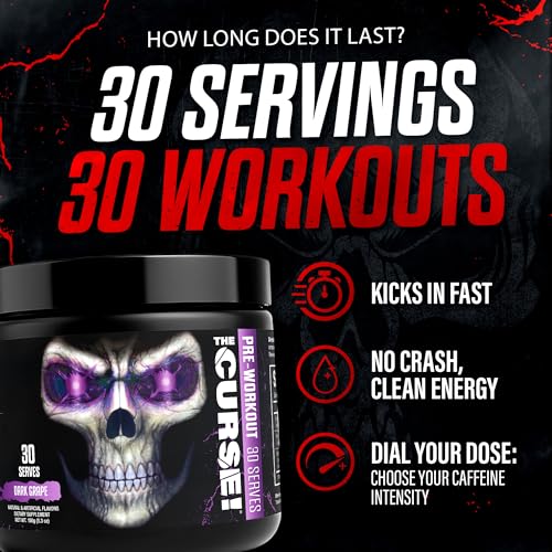 Blue raspberry pre-workout supplement