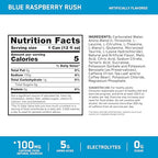 Blue Raspberry Rush amino energy drink