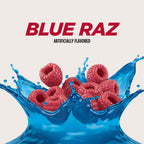 Blue Raz flavour pre workout energy