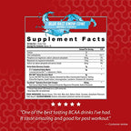 Blue Razz BCAA powder for energy boost