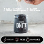 Blue Razz flavour pre-workout energy boost