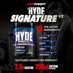 Blue Razz flavour pre-workout powder