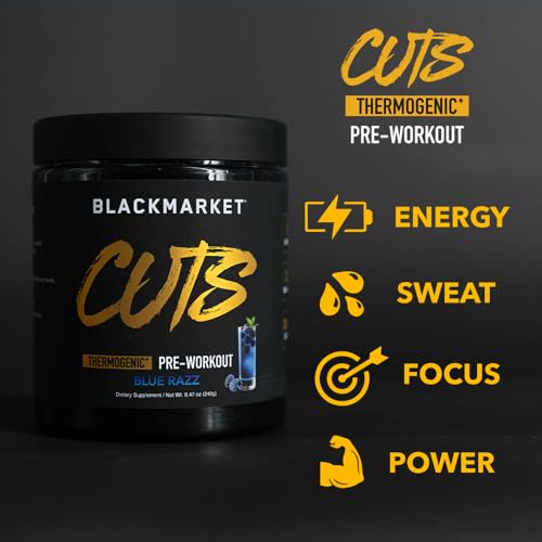 Blue Razz flavour pre-workout supplement