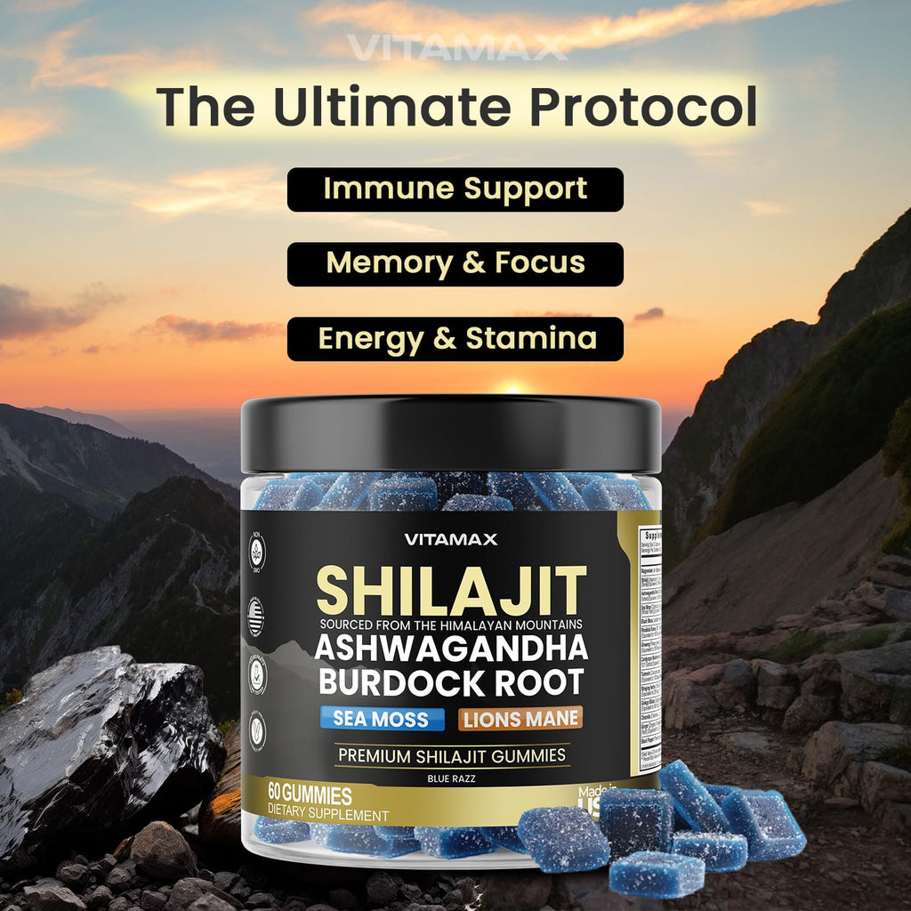 blue razz shilajit gummies flavour
