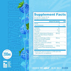 Blue Razz Slush pre workout powder