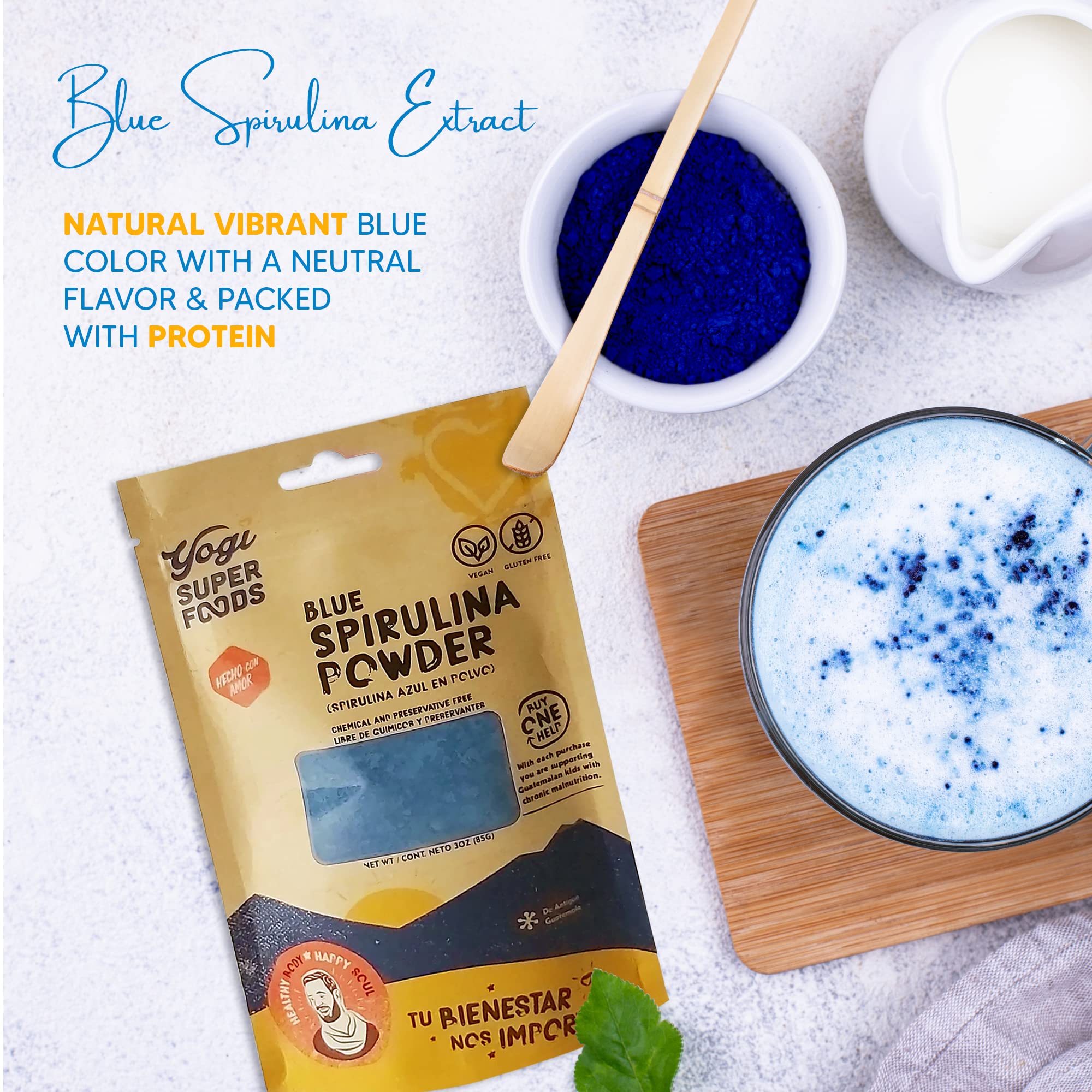 blue spirulina for vegan protein