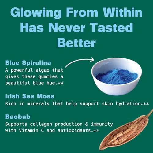 Blue Spirulina gummies for immune support