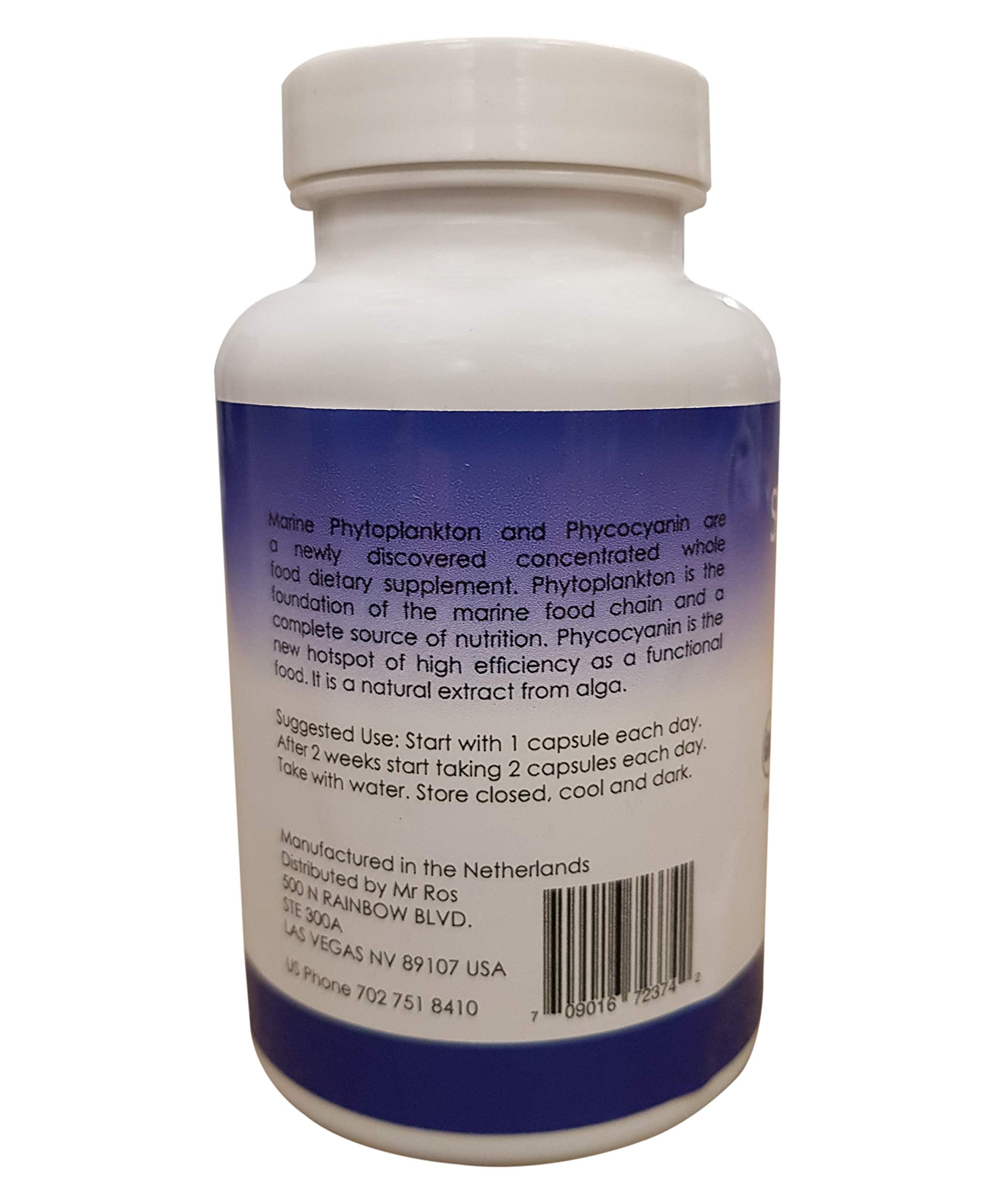 blue spirulina phycocyanin capsules