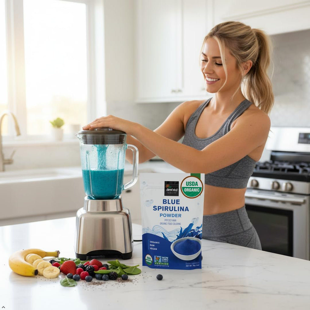 blue spirulina powder for healthy recipes