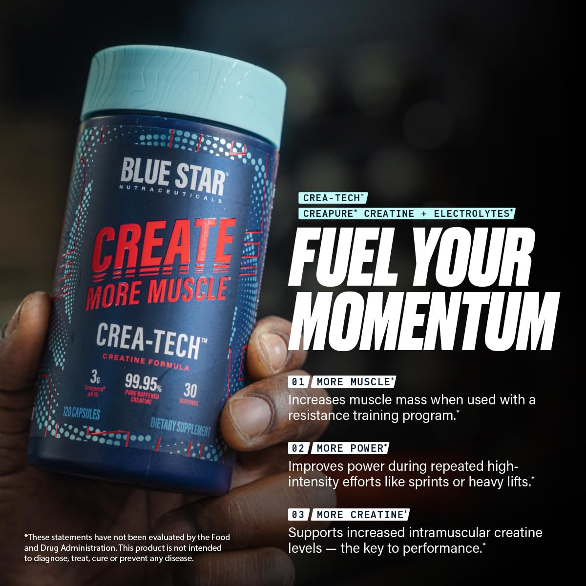 Blue Star creatine for energy boost
