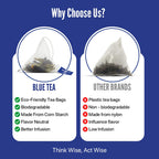blue tea for unique herbal infusion