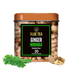 BLUE TEA ginger moringa herbal infusion
